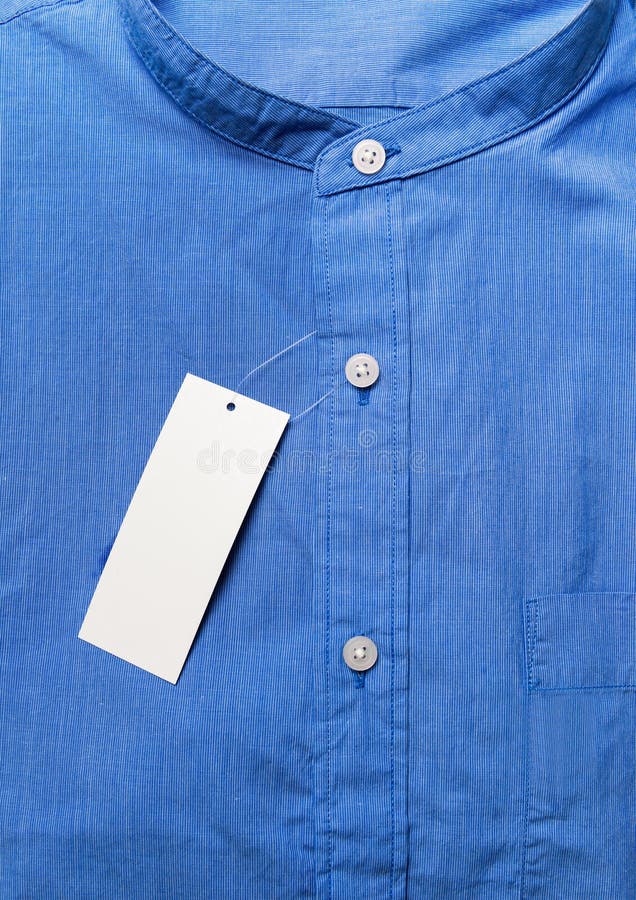 Folded Shirt with White Tag Stock Image - Image of retail, shopping ...