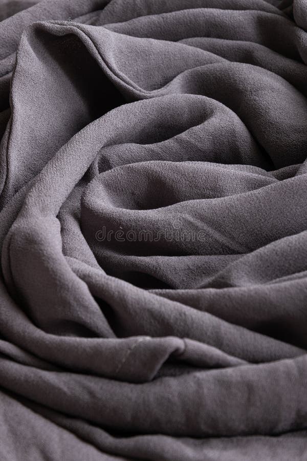 Folded Silk Dark Tone Cloth. Crop View of Ethnic Fabric Stock Photo ...