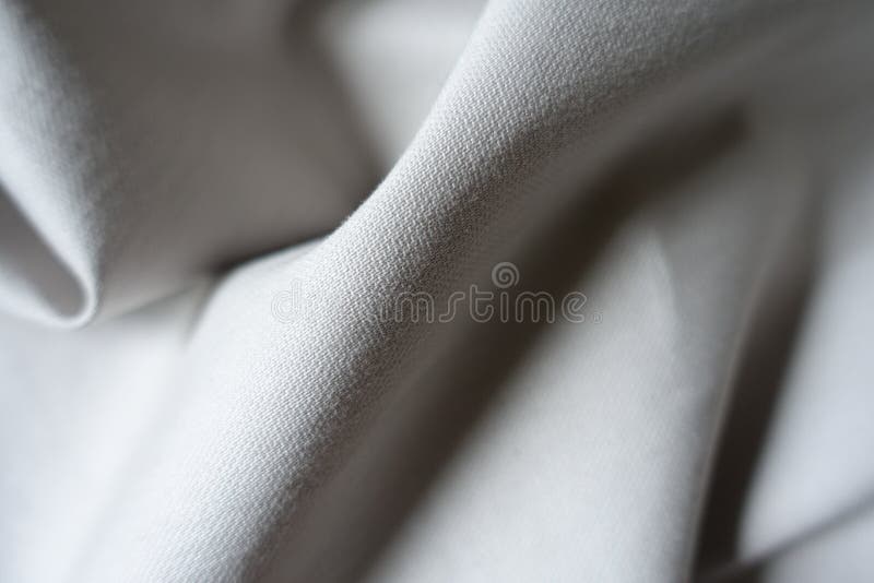 Folded Simple Light Gray Cotton Fabric Stock Photo - Image of design ...