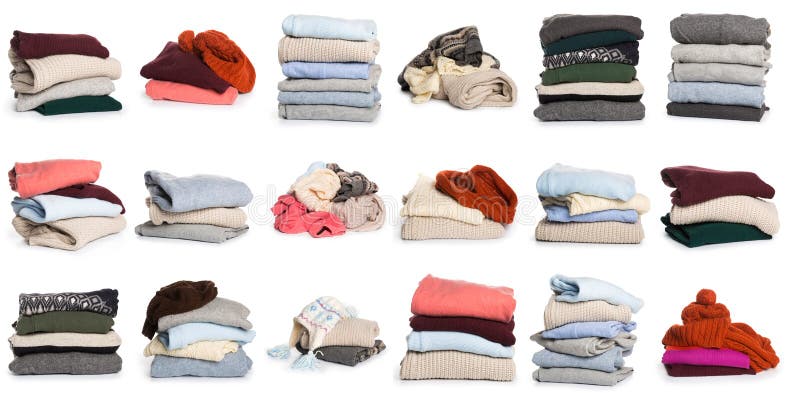 Folded Sweater Pattern on White Background Stock Photo - Image of fiber ...