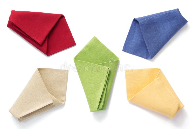 Folded Table Napkin in Formal Table Setting Stock Photo - Image of ...