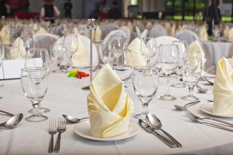Folded Table Napkin In Formal Table Setting Stock Image - Image of ... Folded Table Napkin In Formal Table Setting Stock Image - Image of ...