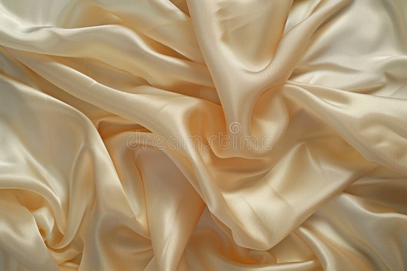 Silk Fabric Texture Close-up. Folded Taffeta Cloth Reveals Intricate ...