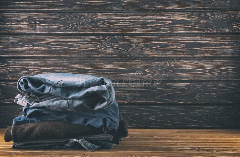 Folded Things on the Boards. Stock Image - Image of concept, closeup ...