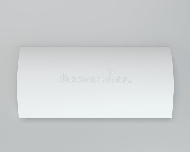 Folded White Paper Page Sheet Texture. 3d Rendering Editorial Stock ...