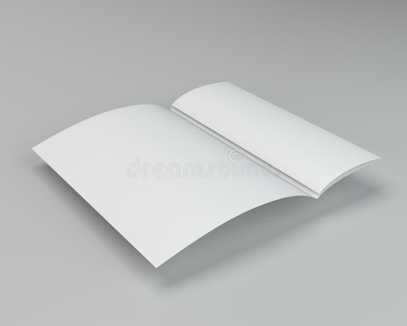 Folded White Paper Page Sheet Texture. 3d Rendering Editorial Stock ...