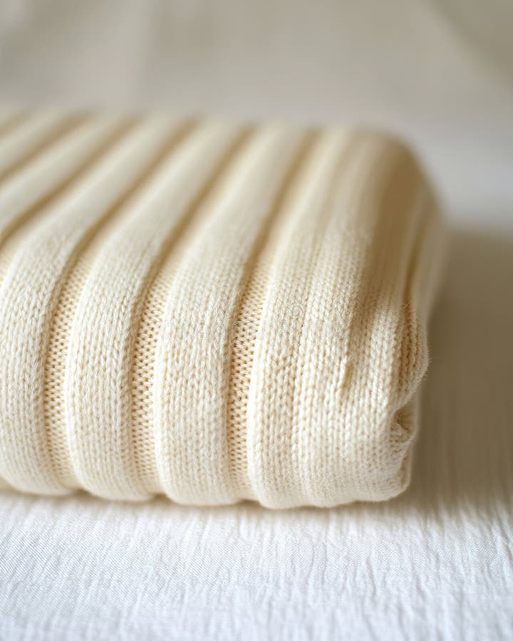 Folded White Socks Rest on a Smooth Surface, Highlighting Their Soft ...