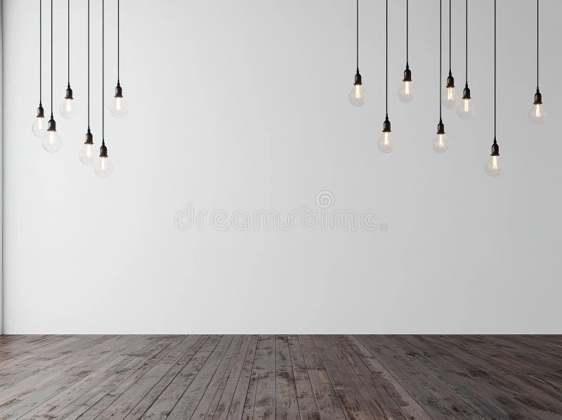 Folded White Wall. Template Mockup Illustrated in 3D Stock Photo ...