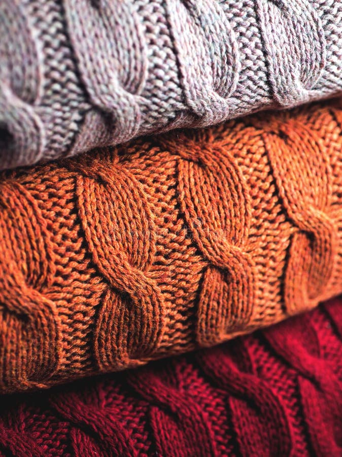 Folded Wool in Three Colours Stock Photo - Image of textile, grey: 54203410