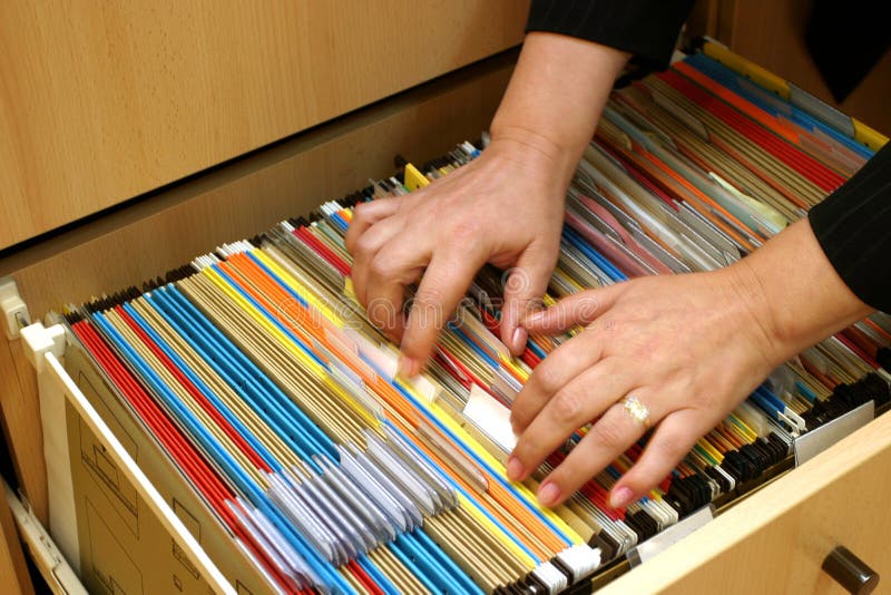 Folders stock image. Image of organize, store, information - 9344725