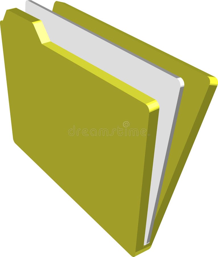 Folder stock vector. Illustration of search, archive, paperwork - 2129554