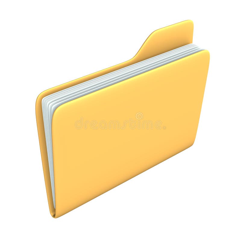 Open folder icon. stock vector. Illustration of information - 10962684