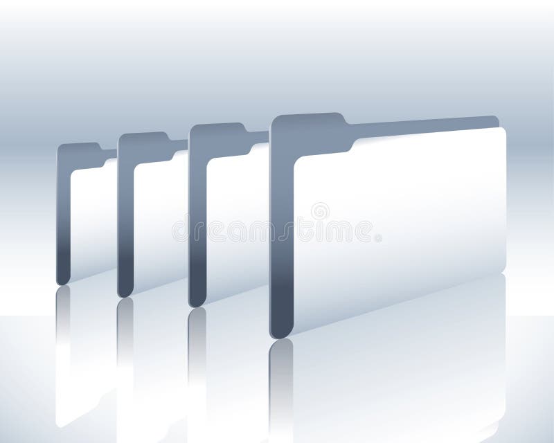 Folder stock vector. Illustration of icons, administrative - 8443733