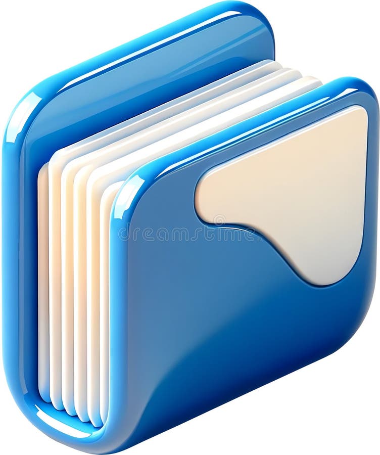 Folder, AI Generated Illustration Stock Illustration - Illustration of ...