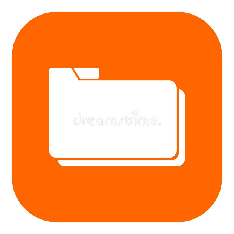 Folder and app icon stock vector. Illustration of round - 241847396