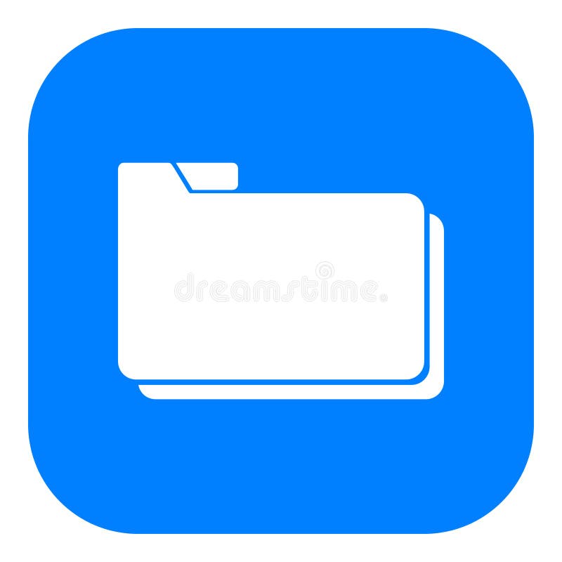 Folder and app icon stock vector. Illustration of computer - 254685860