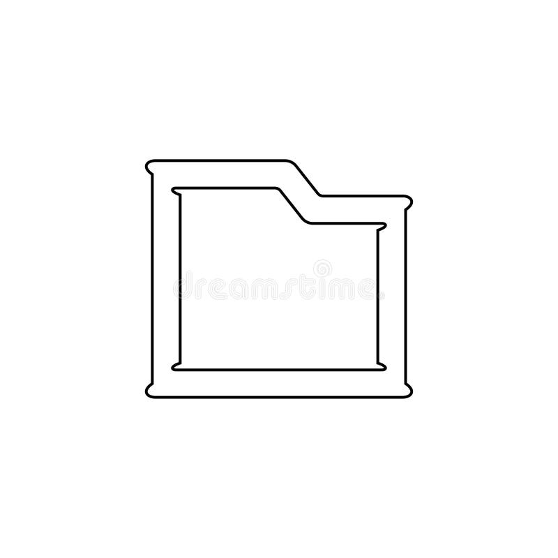 Folder Icon. File Archive Symbol Stock Vector - Illustration of sign ...