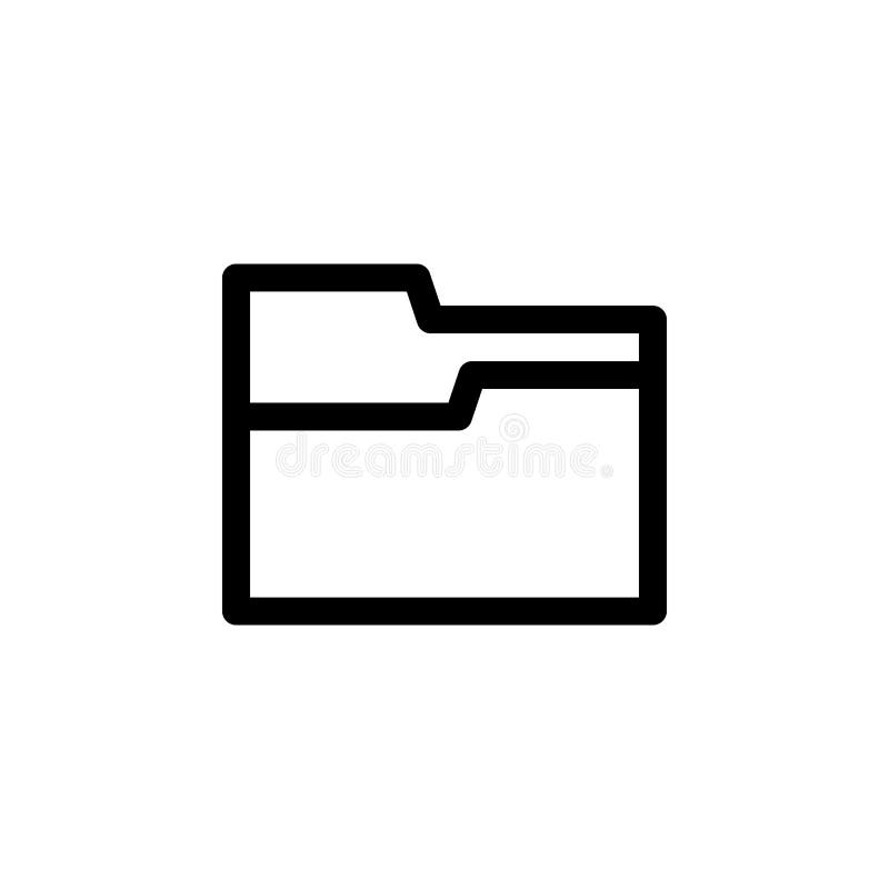 Folder, Archive Icon stock vector. Illustration of object - 172628977