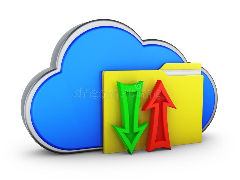 Folder and arrows stock illustration. Illustration of networking - 95824958