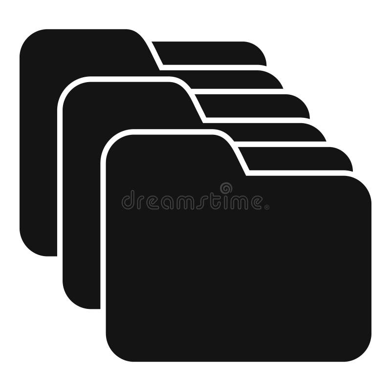 Digital Folder Icon Vector Flat Stock Illustration - Illustration of edit, pictogram: 287432750