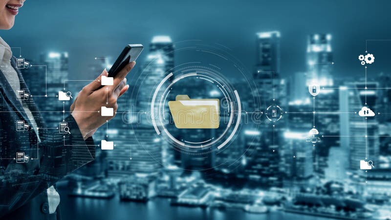 Folder-Based Digital Document Management Workflow Muxer Stock Photo - Image of folder, digital ...