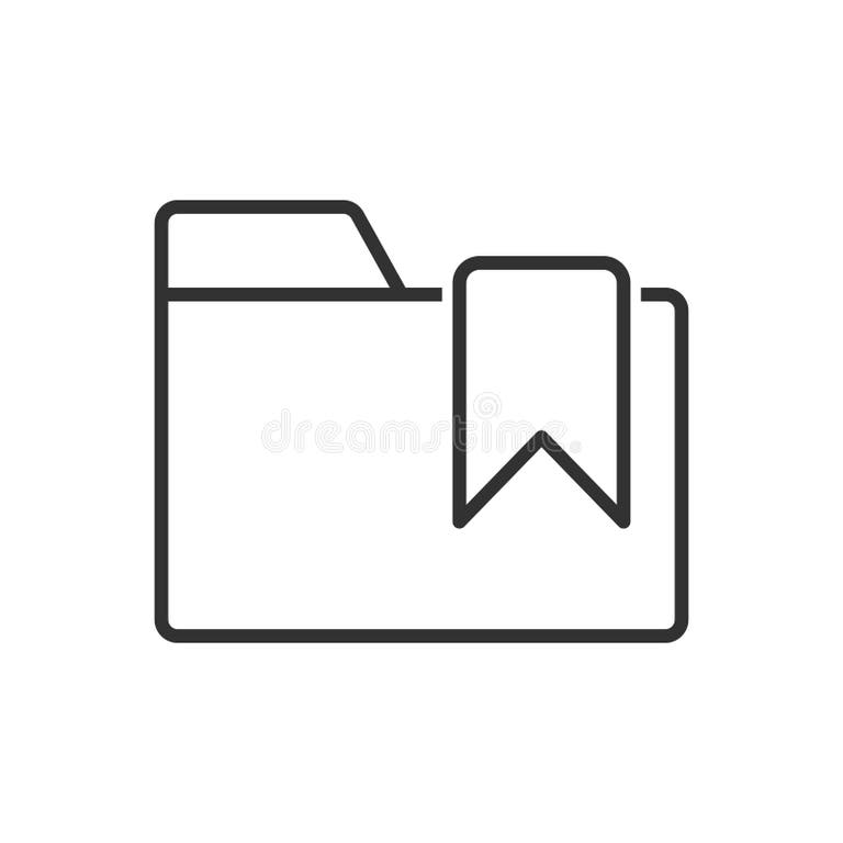 Folder Bookmark Icon Stock Illustrations – 1,682 Folder Bookmark Icon ...