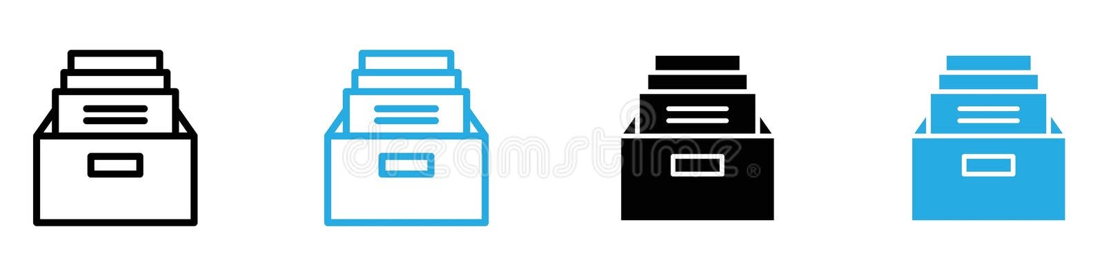 Filing Box Icon Stock Illustrations – 320 Filing Box Icon Stock ...