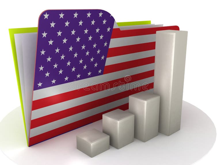 Folder: Business chart stock illustration. Illustration of profile ...