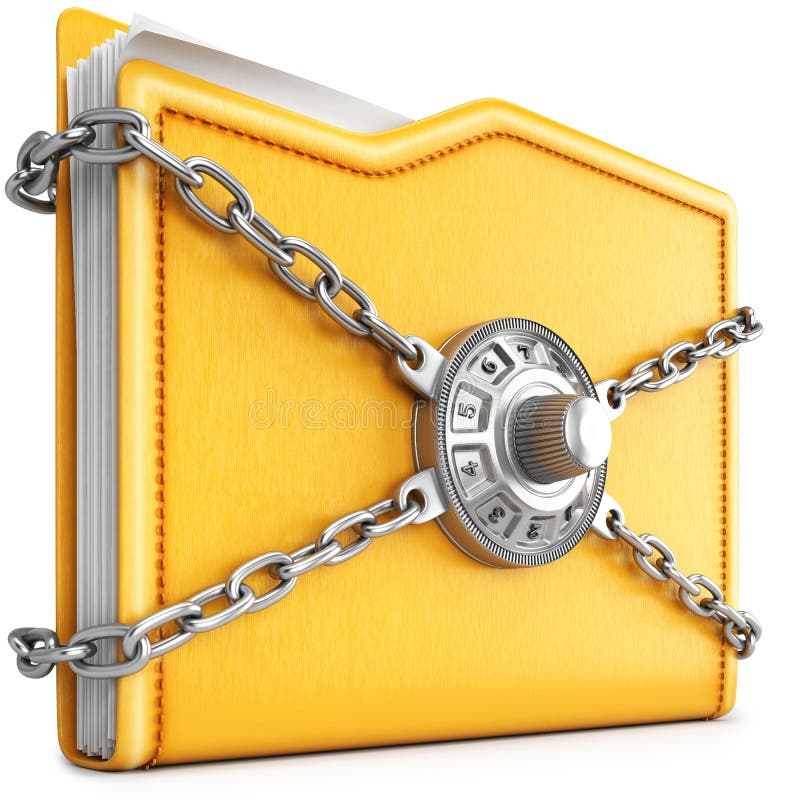 Yellow Folder Combination Lock Stock Illustrations – 88 Yellow Folder ...