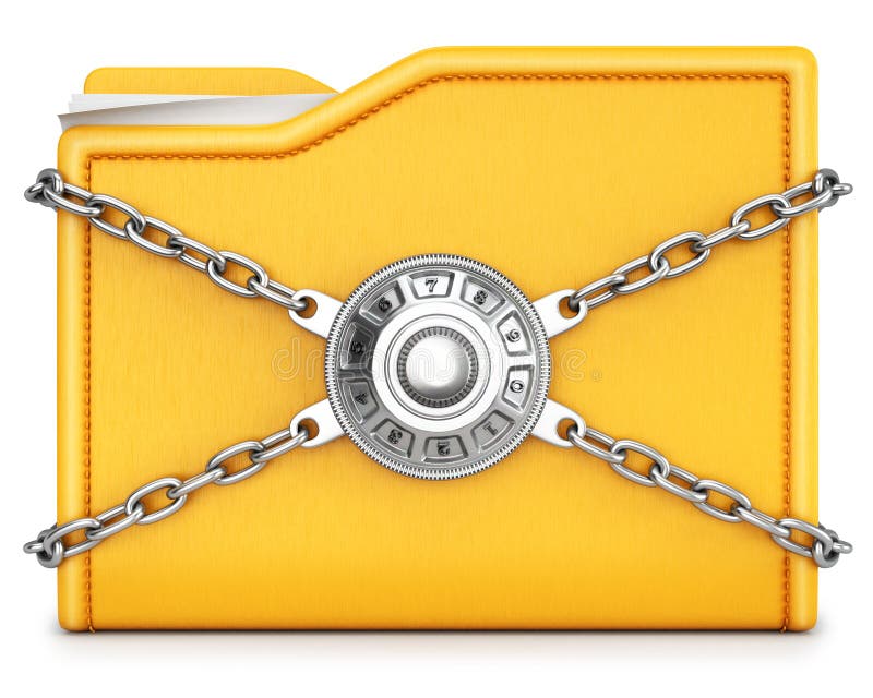 Folder stock illustration. Illustration of office, confidence - 55290900