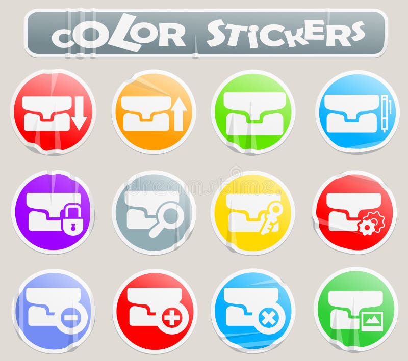 Folder color icon set download - martlader