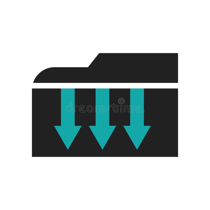 Connected Data Flow Chart Icon Vector Sign And Symbol Isolated On White ...