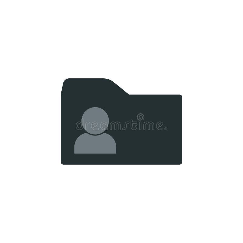 Folder with Contacts Icon. Element of Web Icon with One Color for ...