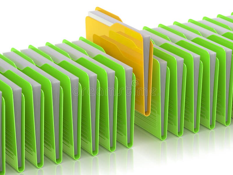 Folder stock illustration. Illustration of text, storage - 35809731