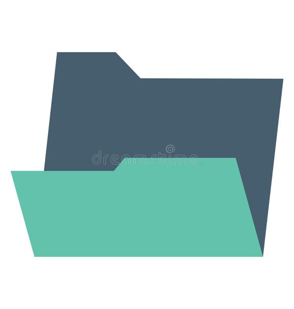 Folder, Data Folder Isolated Vector Icon that Can Be Easily Edit or ...
