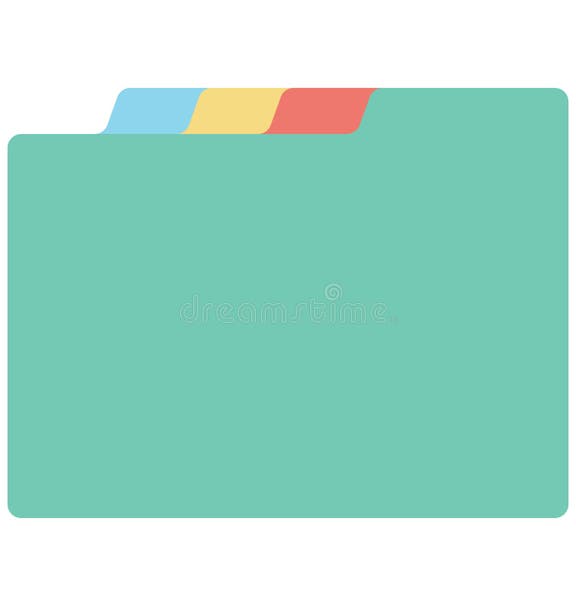 Folder, Data Folder Isolated Vector Icon that Can Be Easily Edit or ...