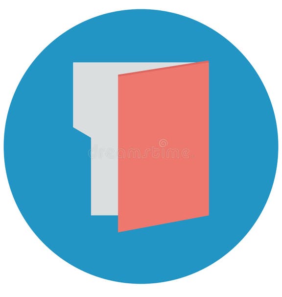 Folder, Data Folder Isolated Vector Icon that Can Be Easily Edit or ...