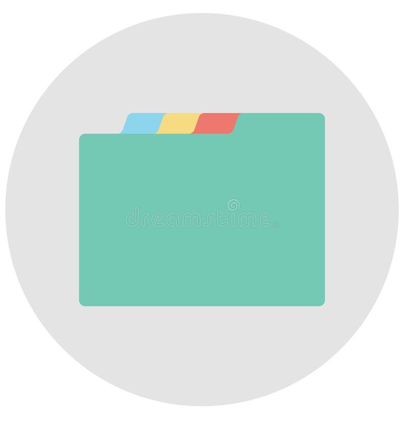 Folder, Data Folder Isolated Vector Icon that Can Be Easily Edit or ...