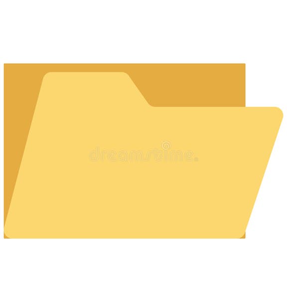 Folder, Data Folder, Isolated Vector Icons that Can Be Easily Modified ...