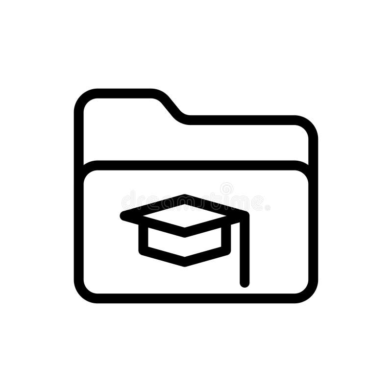 Folder degree stock vector. Illustration of form, pictogram - 216653916