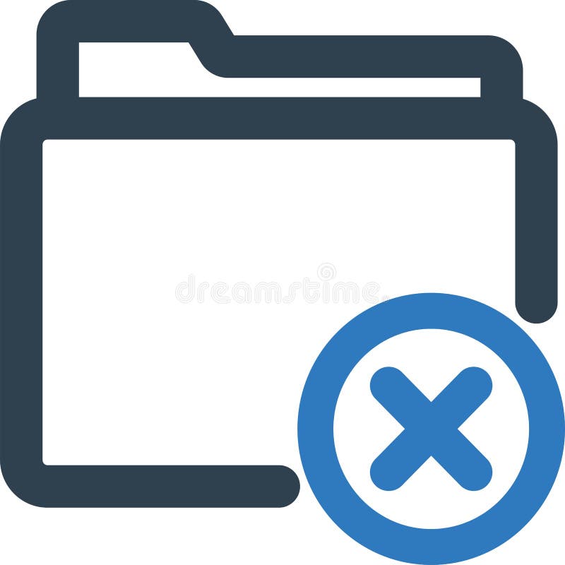 Folder Delete Isolated Vector Icon Which Can Easily Modify or Edit ...