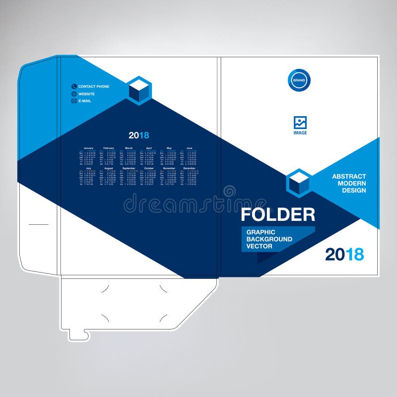 Folder Design, Cover for Catalogue, Brochures, Layout for Placement of ...