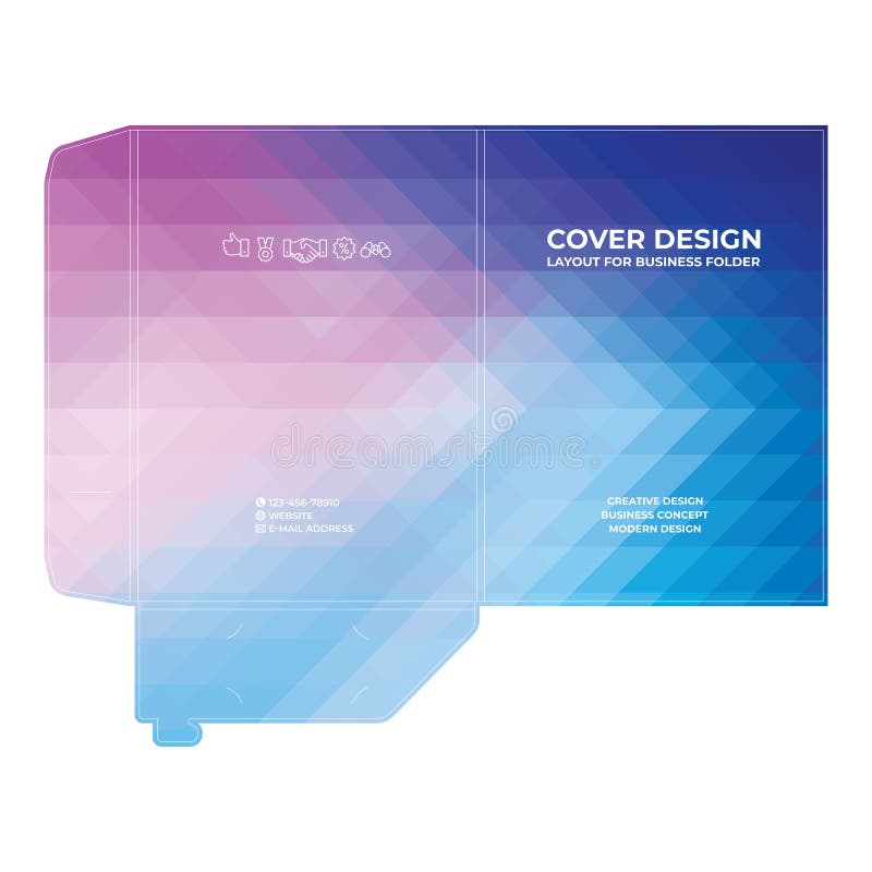 Folder Design, Cover for Catalogue, Brochures, Layout for Placement of ...