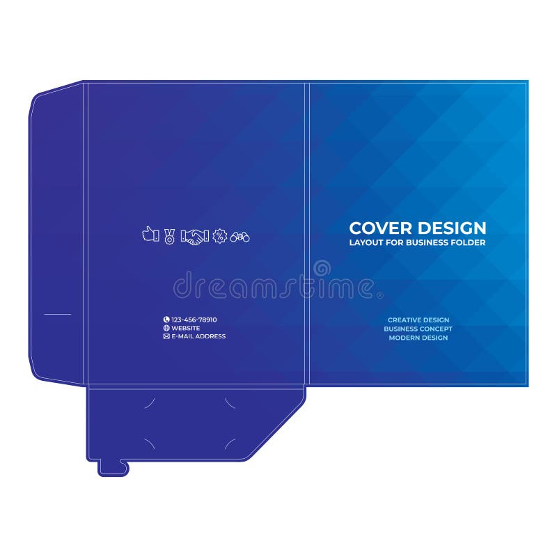 Folder Design, Cover for Catalogue, Brochures, Layout for Placement of ...
