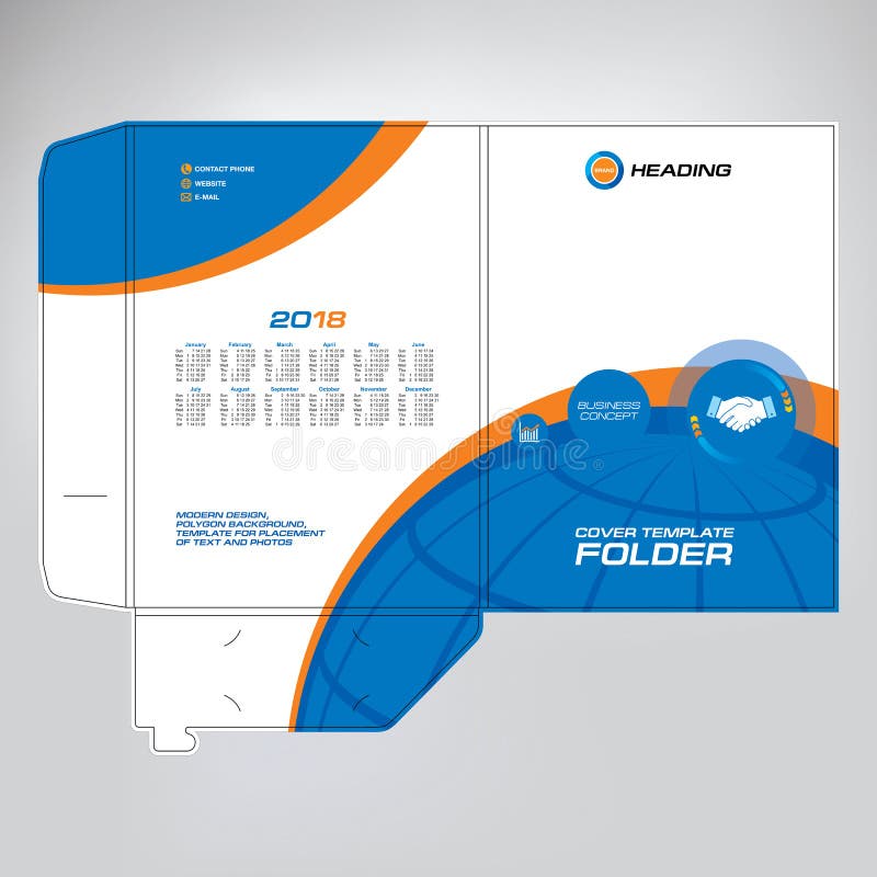 Folder Design, Cover for Catalogue, Brochures, Layout for Placement of ...
