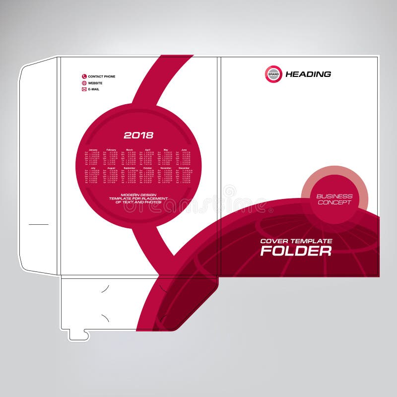 Folder Design, Cover for Catalogue, Brochures, Layout for Placement of ...