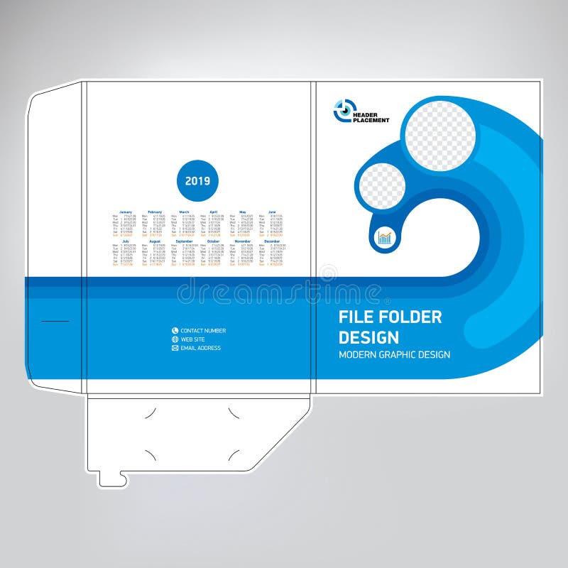 Folder Design, Cover for Catalogue, Brochures, Layout for Placement of ...