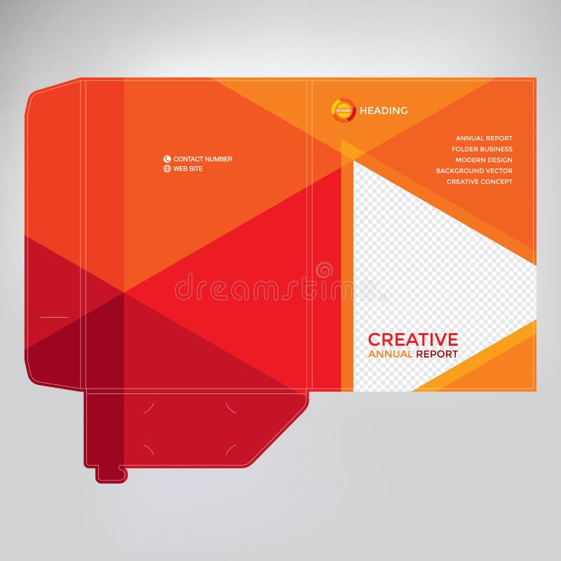 Folder Design, Cover for Catalogue, Brochures, Layout for Placement of ...