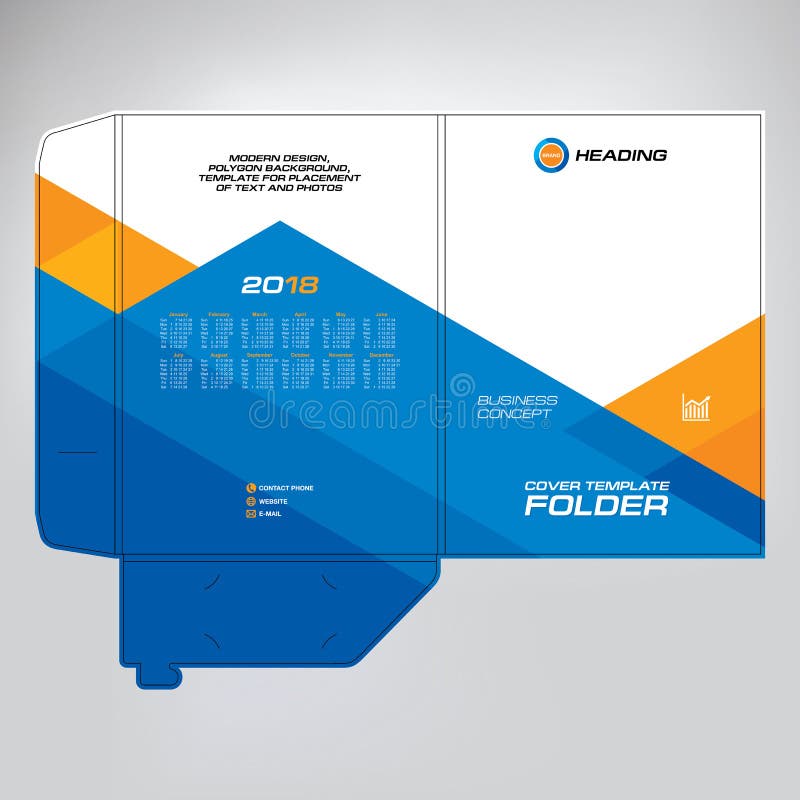 Folder Design, Cover for Catalogue, Brochures, Layout for Placement of ...