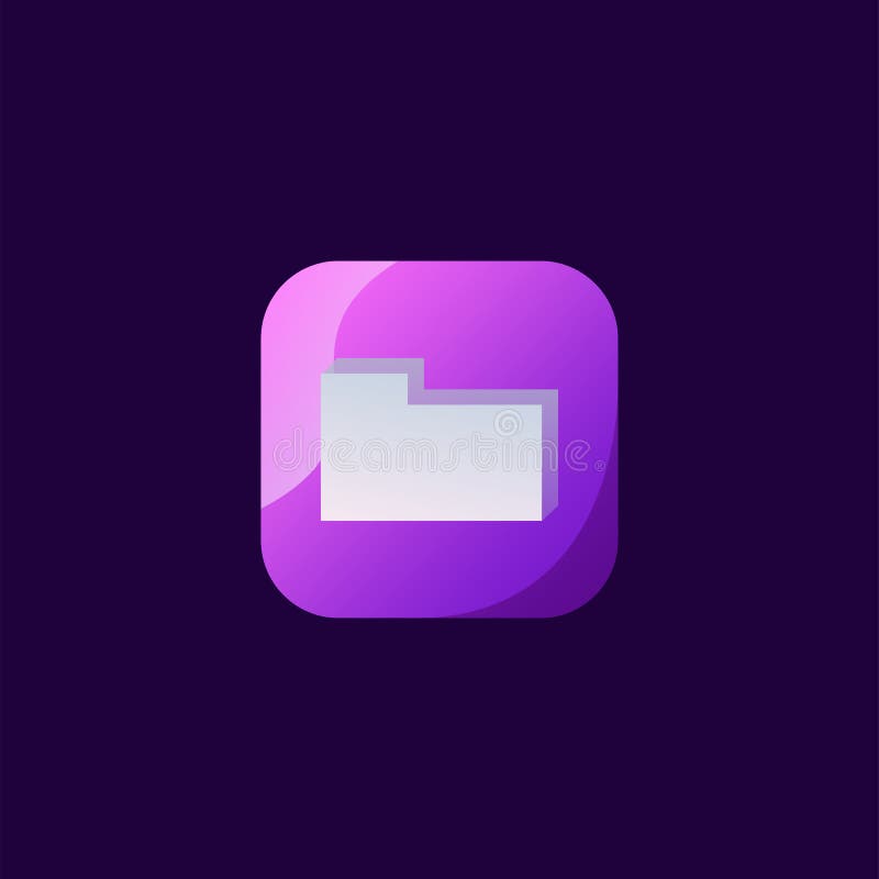 Awesome Folder Icon Design Ready To Use Stock Vector - Illustration of ...